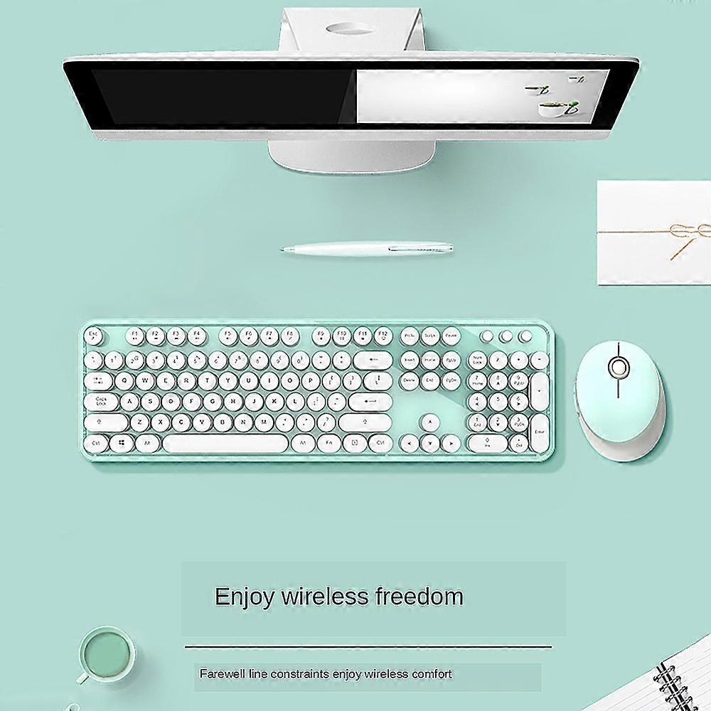 Keyboard Mouse Combo Pure Color 2.4G Wireless Keyboard Mouse Set ...