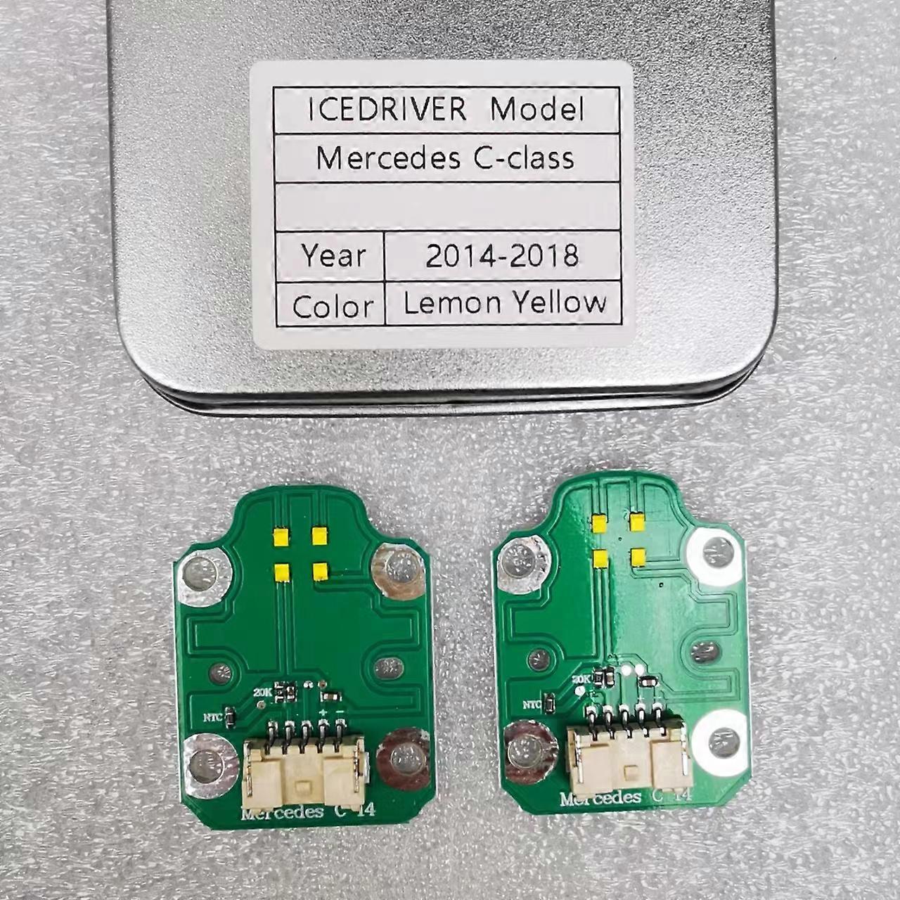 Icedriver for Mercedes Benz C class Yellow DRL RGB multicolor LED ...