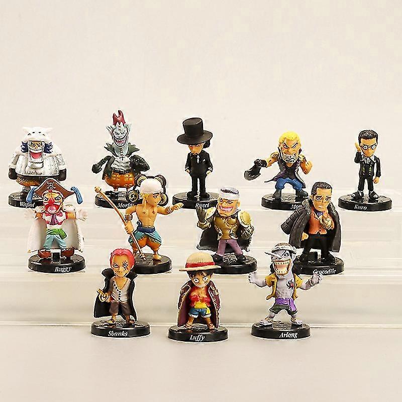 12pcs/set Monkey D. Luffy Nami Boa Hancock Roronoa Zoro Action Figures ...