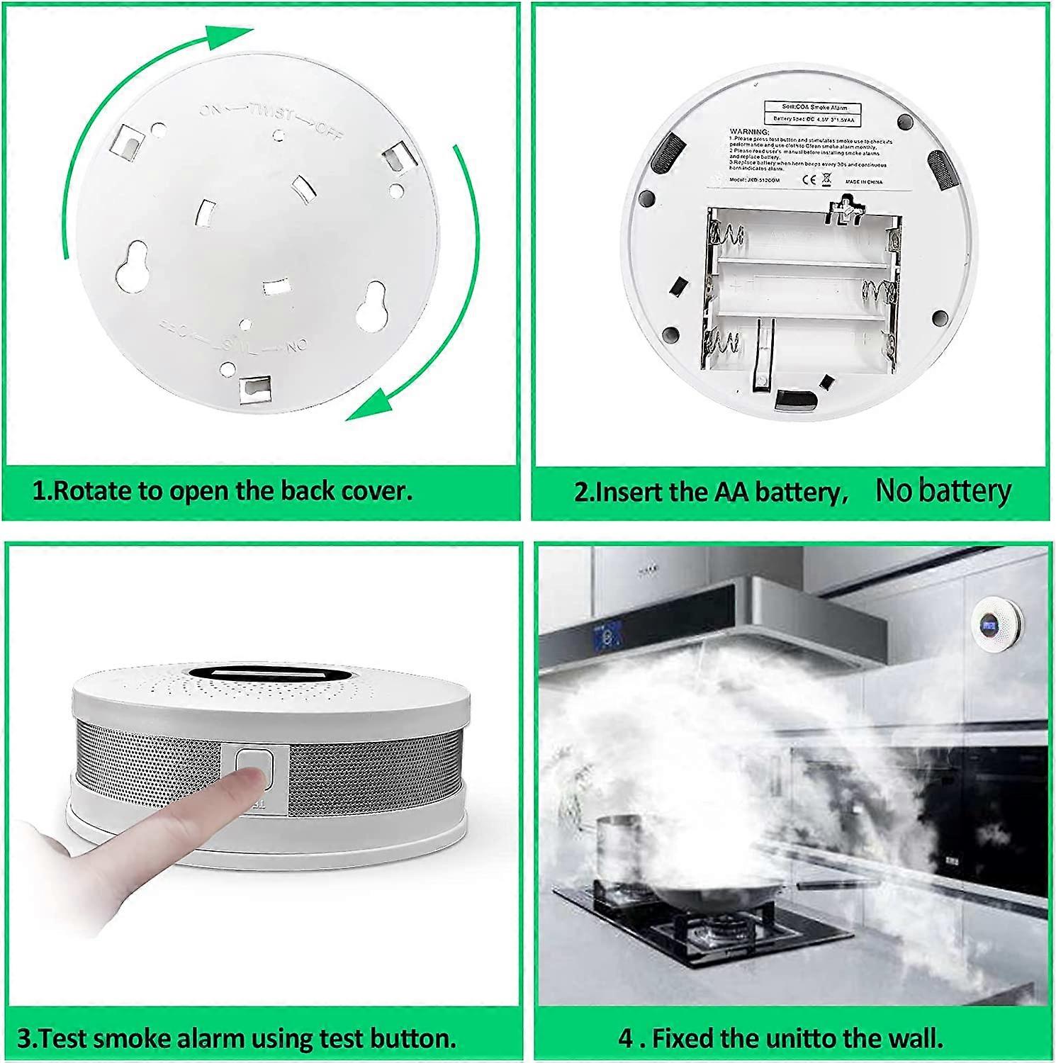Nya produkter 2023, Kombinerad rök- och kolmonoxidlarmdetektor, Dual ...