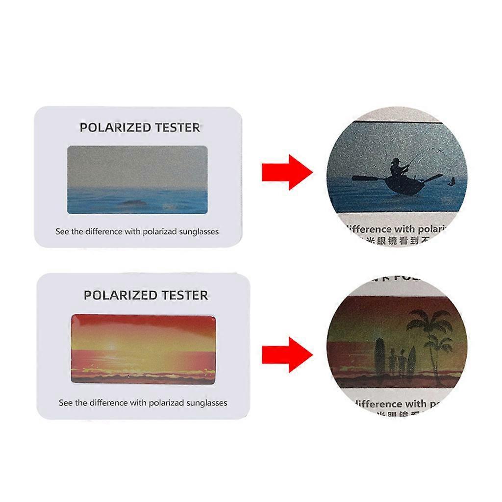 100 Pieces Wear Glasses Check Polarized Test Card Sunglasses Polarized ...