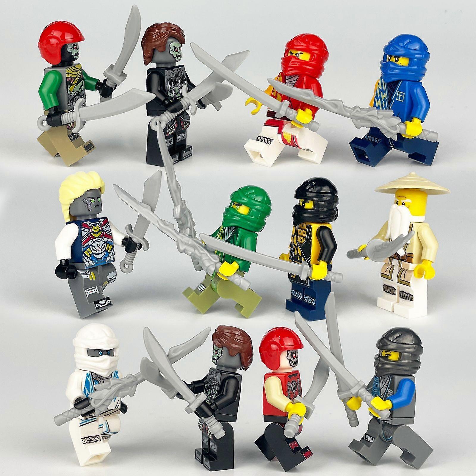 Set Of 24 Pcs Ninjago Mini Figures Kai Jay Sensei Wu Master Building ...