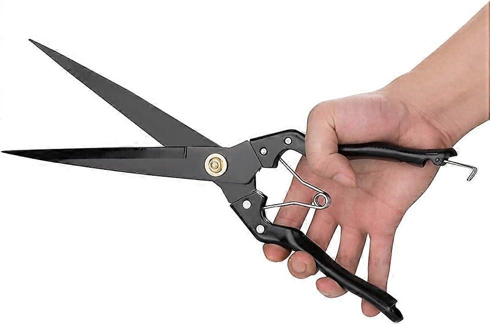 Stainless Steel Hedge Shears - Manganese Blade Garden Pruner for ...