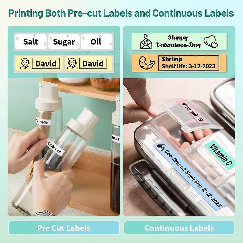 Label Maker Machine,Portable Bluetooth Mini Label Printer,Sticker Small ...