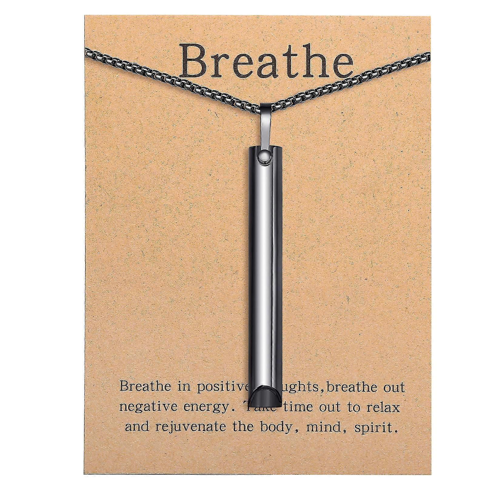 Quit smoking breathing necklace, anxiety relief necklace, e-cigarette ...