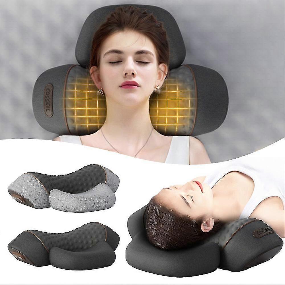 3-in-1 Callixe Ergonomic Cervical Neck Pillow, Hot Compress Massage ...
