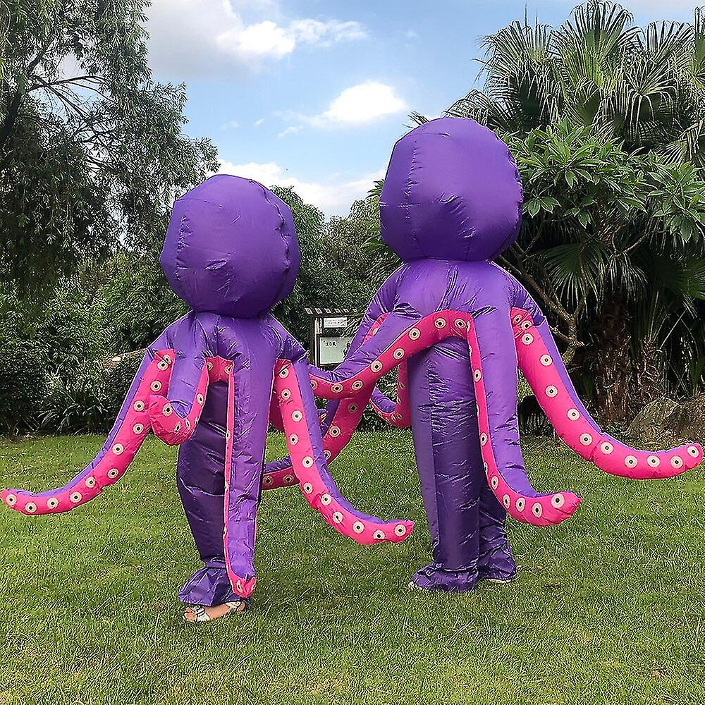 Purple Octopus Inflatable Costume Halloween Carnival Party Cosplay ...