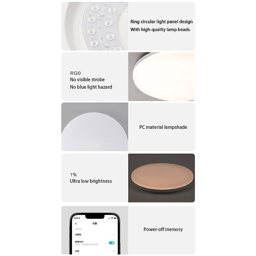 Smart Ceiling Light L1 Adjustable Color Temperature | Fruugo UK