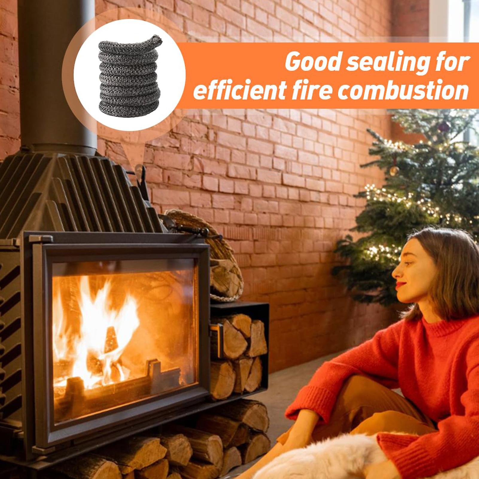 1 Roll Of Wood Stove Replacement Gasket High-temperature Resistance ...