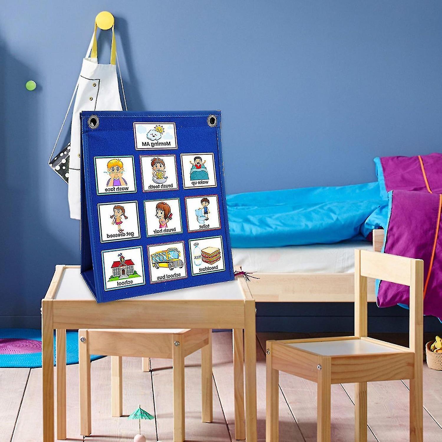 Visual Schedule For Kids Chore Chart Morning Bedtime Routine Chart For ...