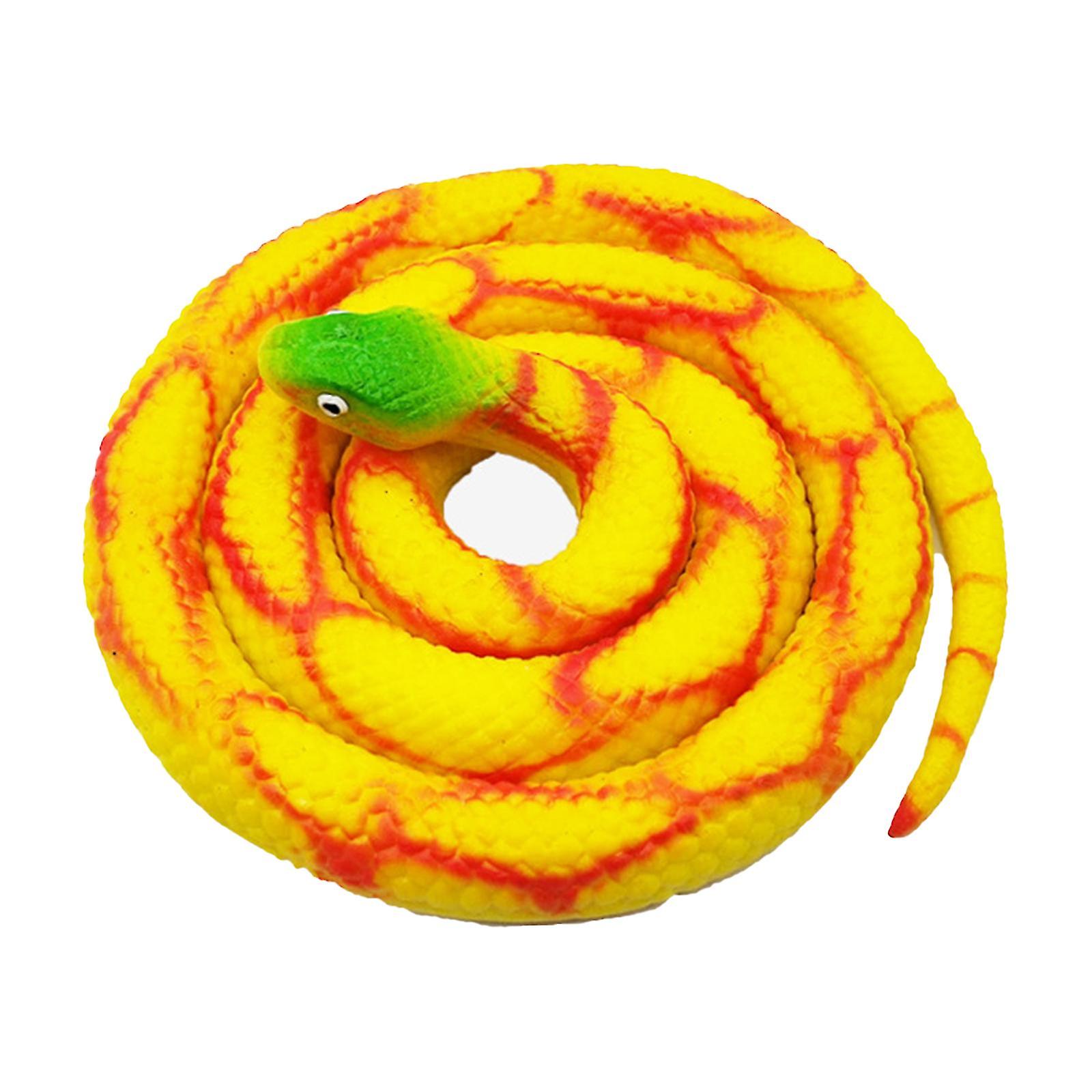 Realistic Fake Rubber Toy Snake Black Horrible Fake Snakes 80CM Long ...