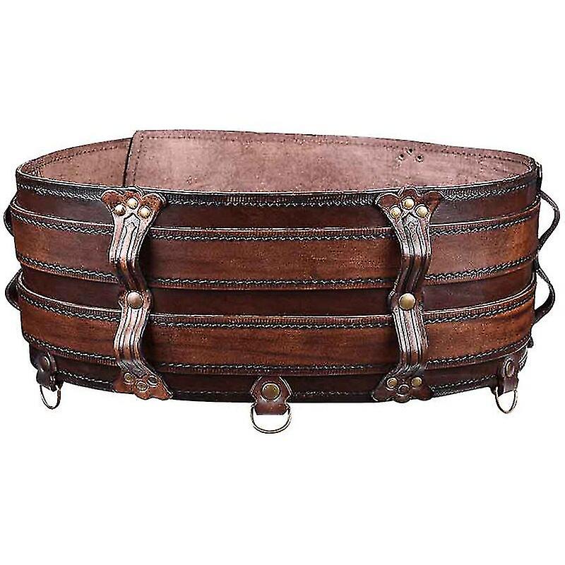 Medieval Larp Adventurer Harness Belt Viking Leather Waist Accessory ...