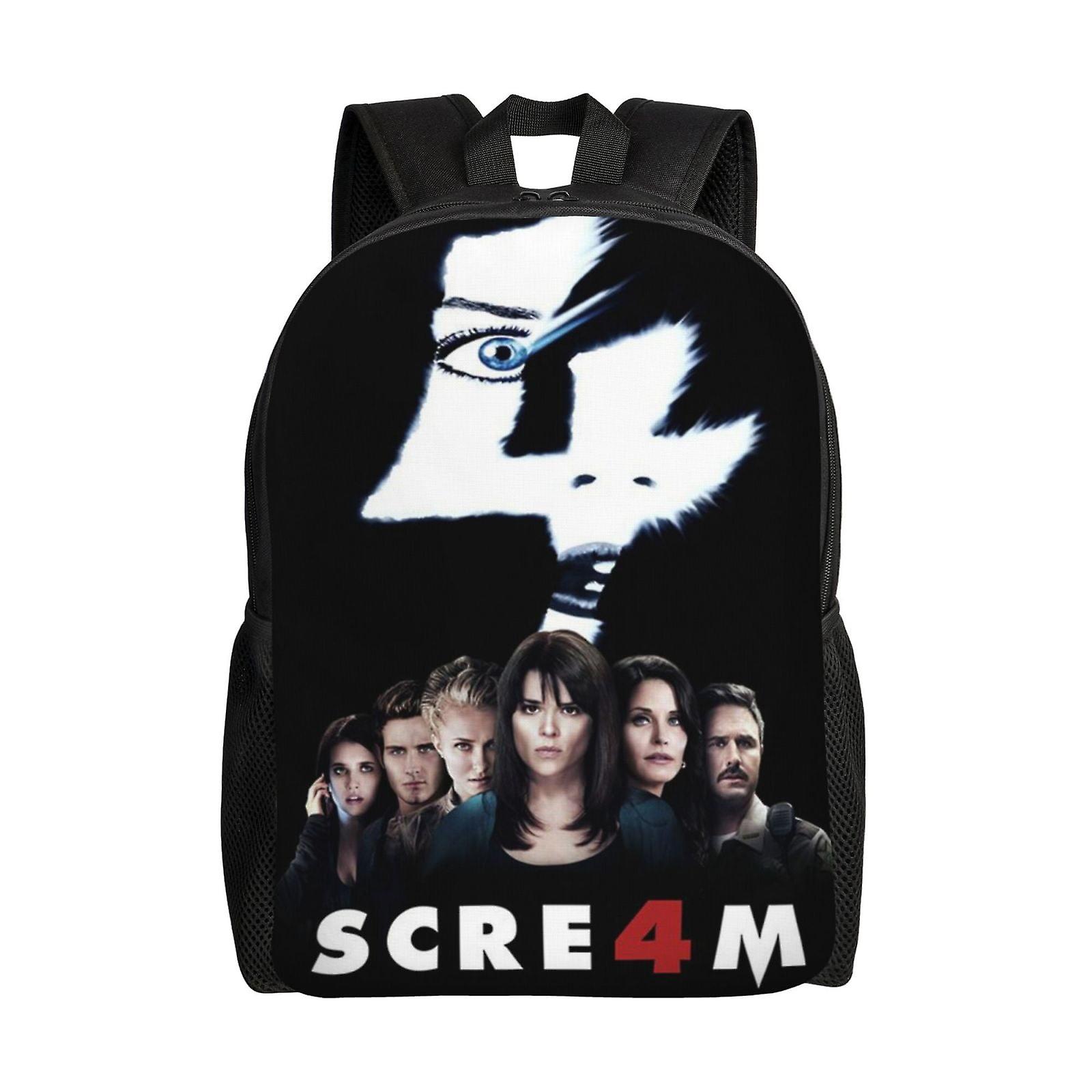 Scream 4 Ghostface Killer Backpack Casual Adjustable Bookbag School Bag ...