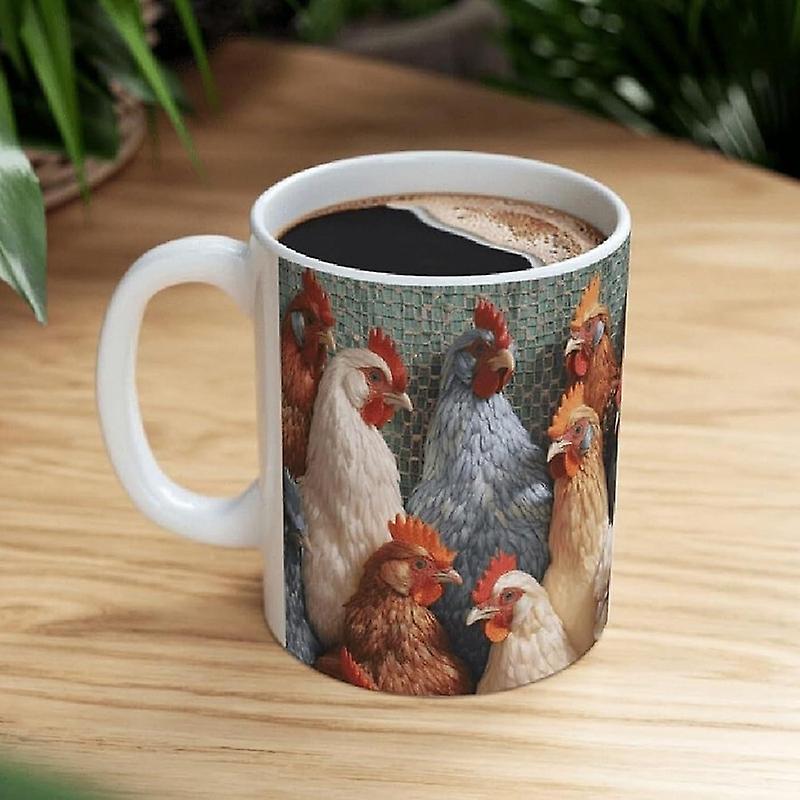 Chicken Mug, 3d Effect Chicken Mug, Funny Chicken Coffee Cup, Rooster ...