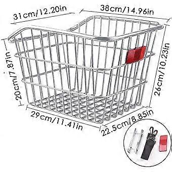 Back Cycle Basket | Rear Cycle Rack | Metal Cycle Basket, Large Cycle ...