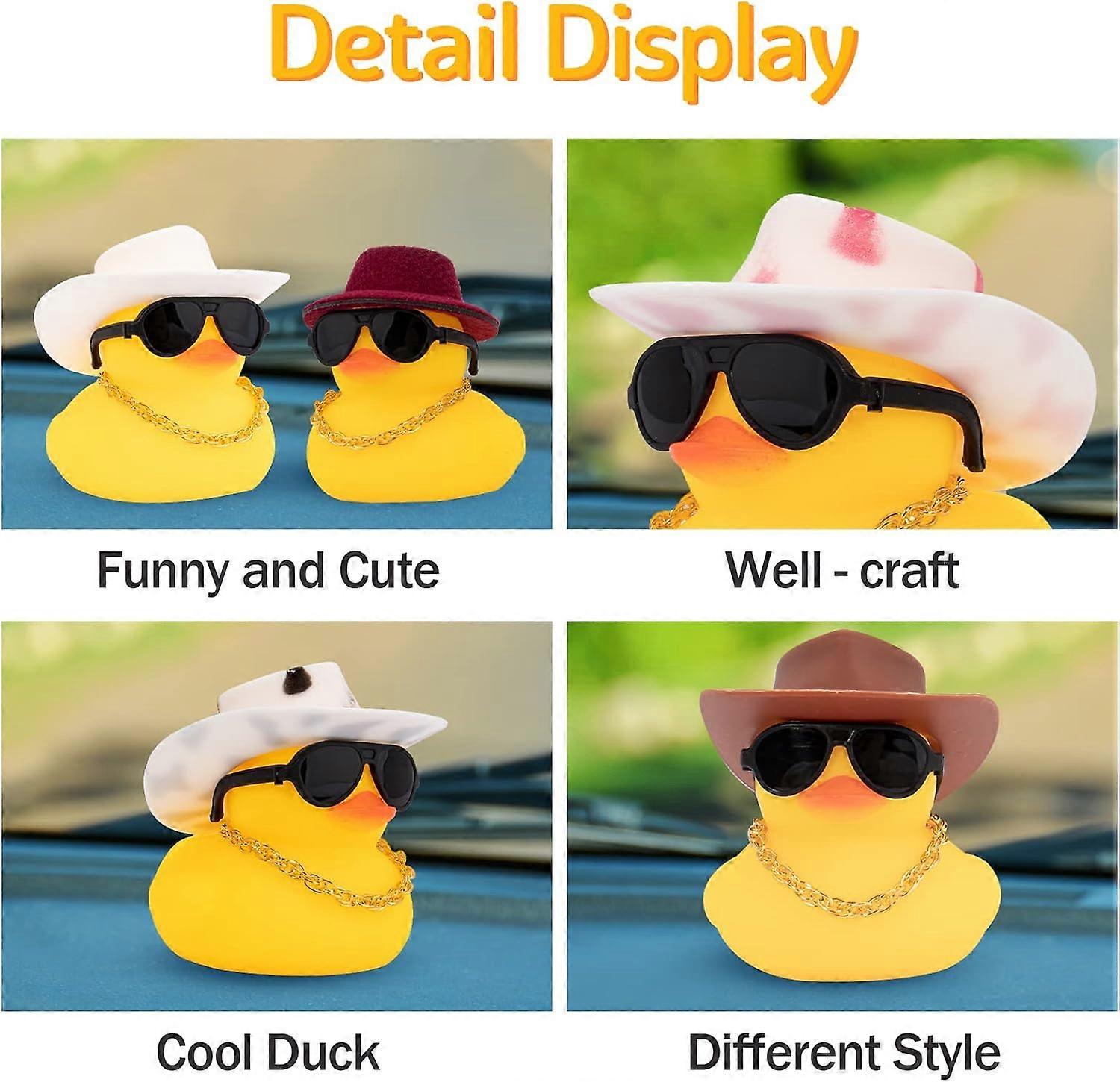 Rubber Duck Car Ornaments Yellow Duck Car Dashboard Decorations with ...