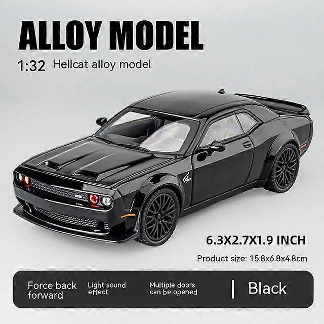 Challenger Hellcat Toy Car for 1: 32 Scale Die Cast Metel Cars Toy Pull Back Hellcat Model Cars ...