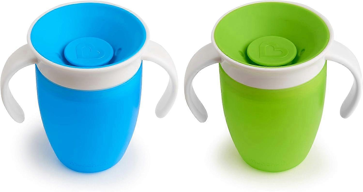 Miracle 360 Learning Mug - Green / Blue - 207ml, Set of 2 | Fruugo UK