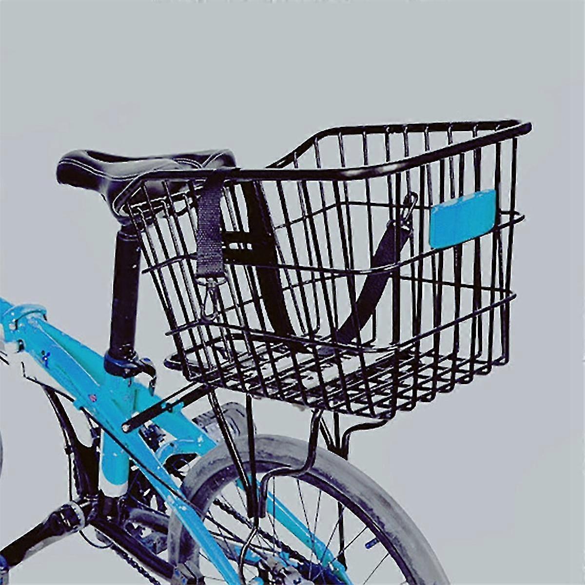 Rear Bike Basket Waterproof Capacity Metal Wire Bicycle Basket For Most ...