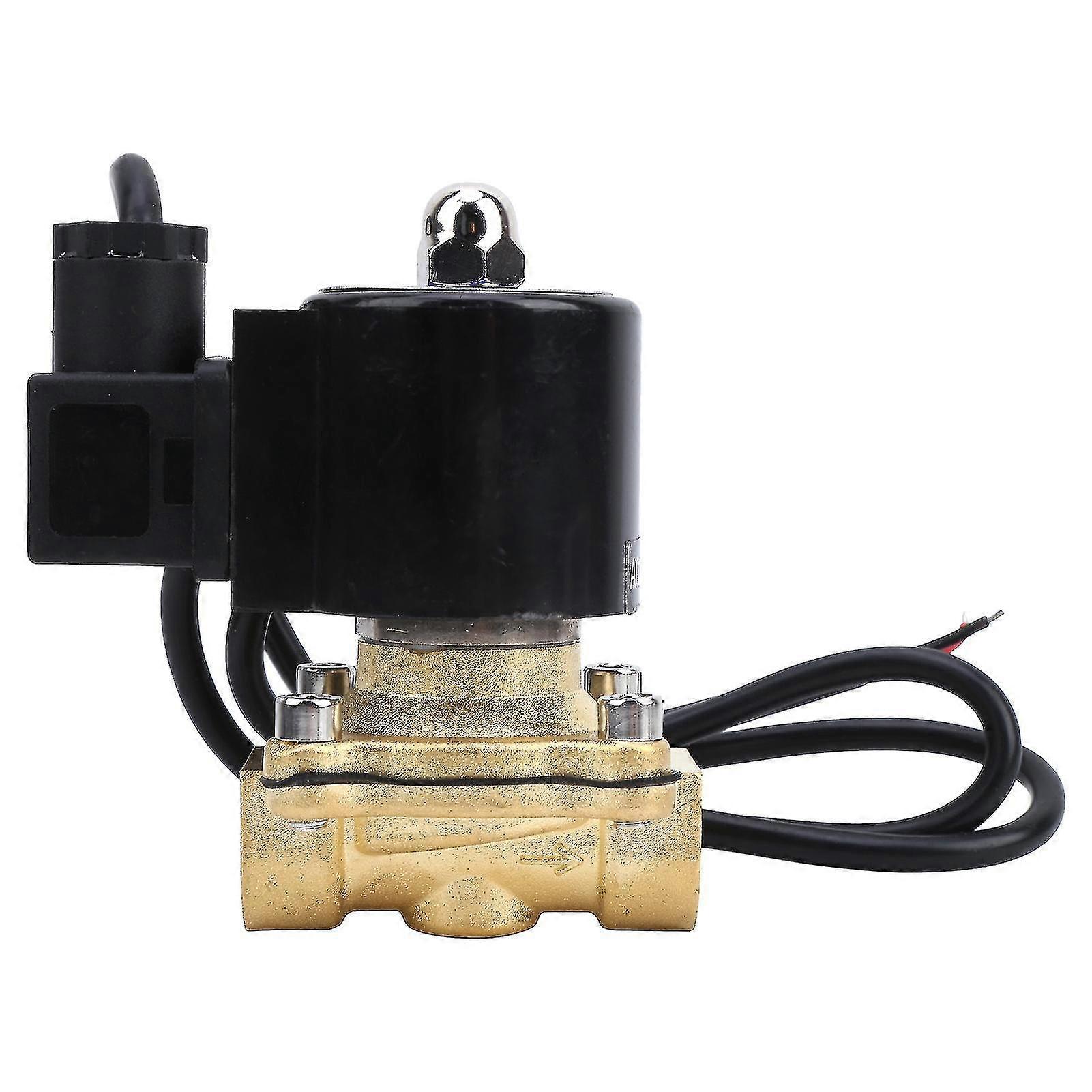 2A16015 G1/2in AC220V Brass Normally Closed Solenoid Valve with Waterproof Coil | Fruugo UK