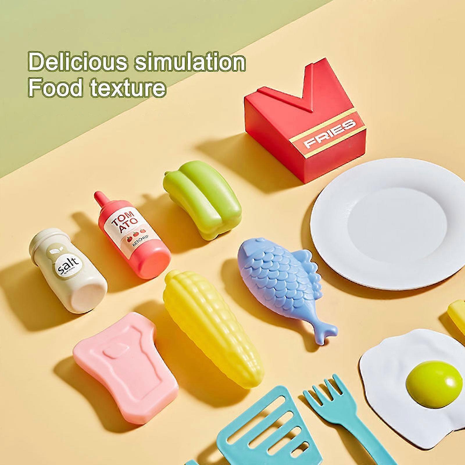 Gourmet Cooking Box Toy With Color Changing Play Food Kitchen Cooking ...
