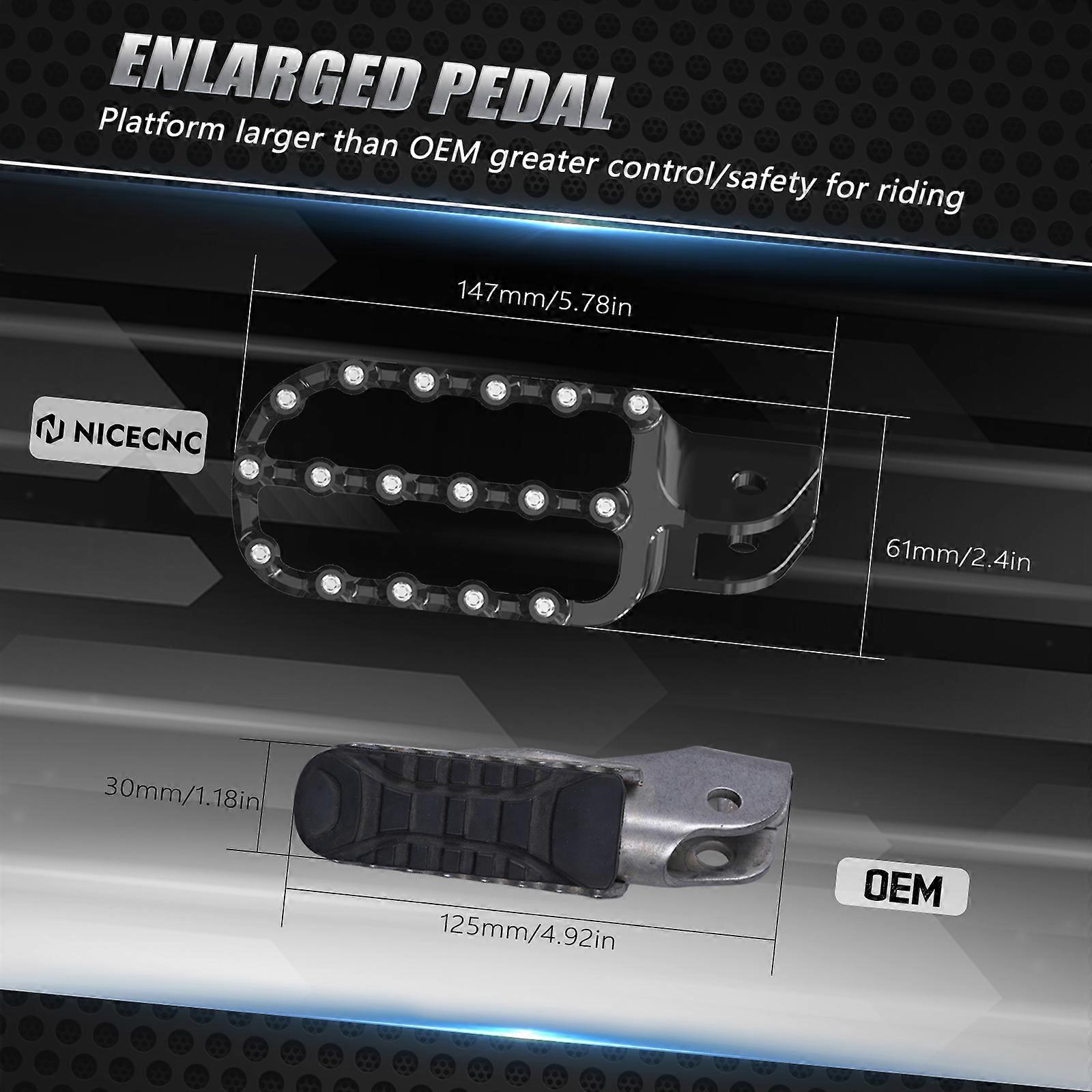 For BMW R1250GS R1200GS Footrest Footpeg Brake Pedal Step Tip Plate ...