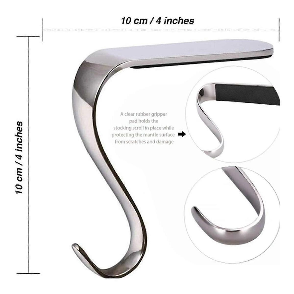 Christmas Stocking Holders Xmas Fireplace Hanger Hooks Holiday Mantel ...