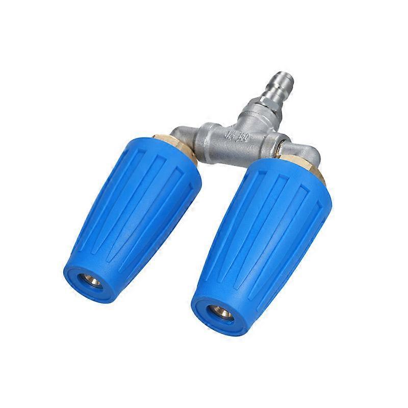360 High Pressure Washer Dual Nozzle Rotating Spray Adaptor 4000 Psi ...