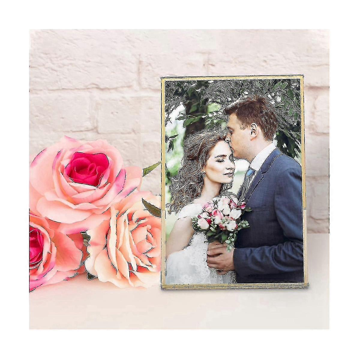 12pcs Gold Frame Acrylic Sign Holder Wedding Table Number Holder ...