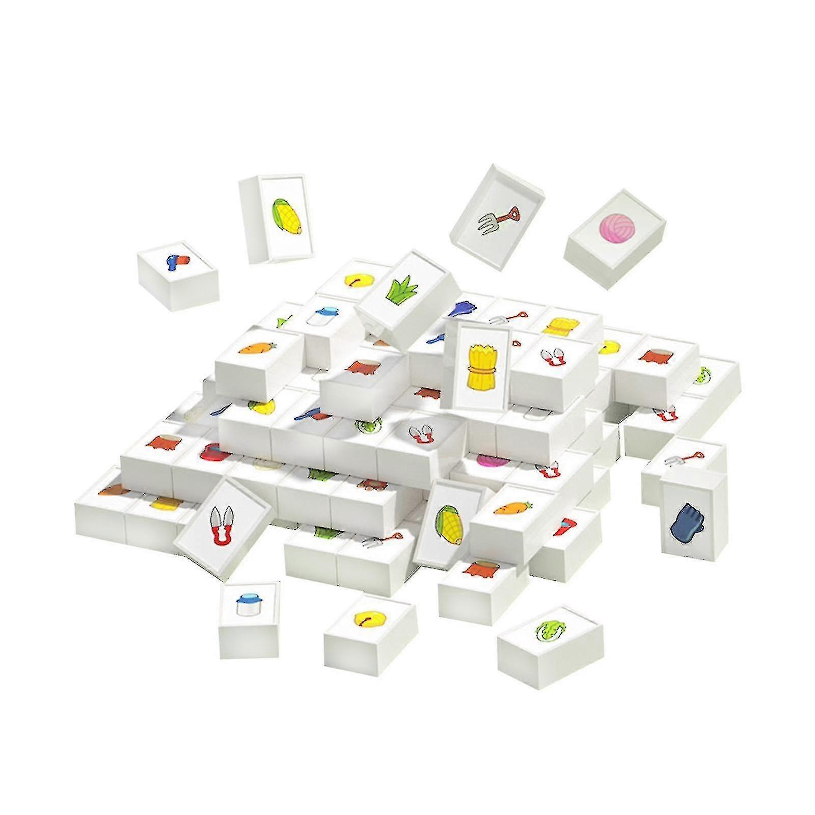 Mini Mahjong Set Fine Motor Skill Toddler Memory Game For Children ...