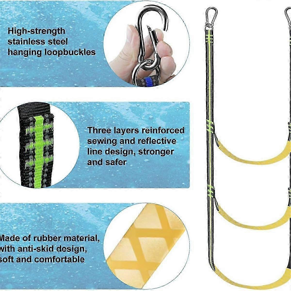 Marine Rope Ladder,for Inflatable Boats,fishing Boats,kayaks,motorboats ...