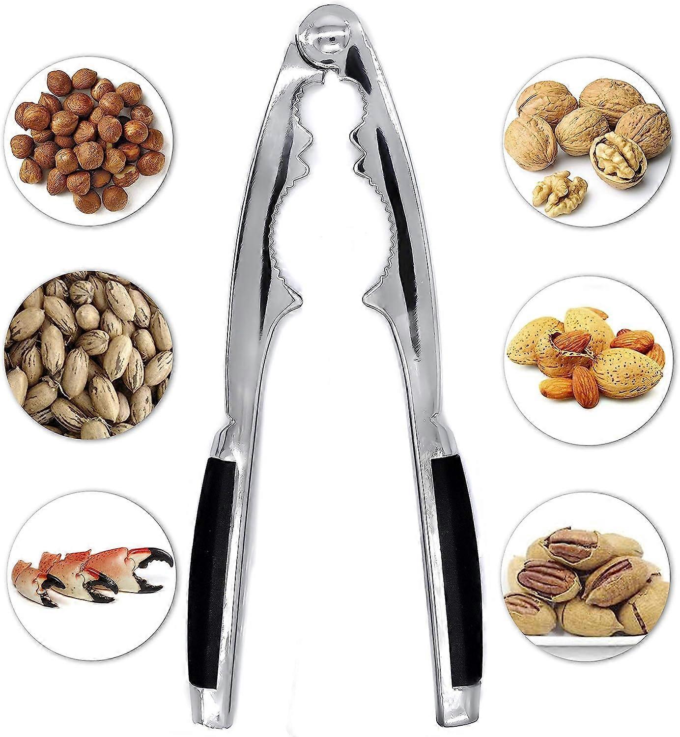 Granny's Kitchen Nutcracker - Solid Chrome Steel Nutcracker - Stainless ...