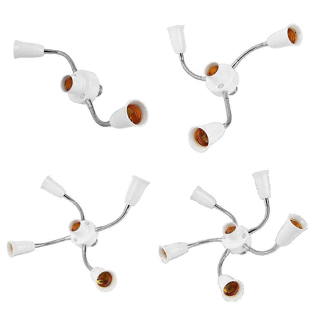 Adjustable E27 Base Light Socket Splitter Gooseneck LED Bulbs Holder ...