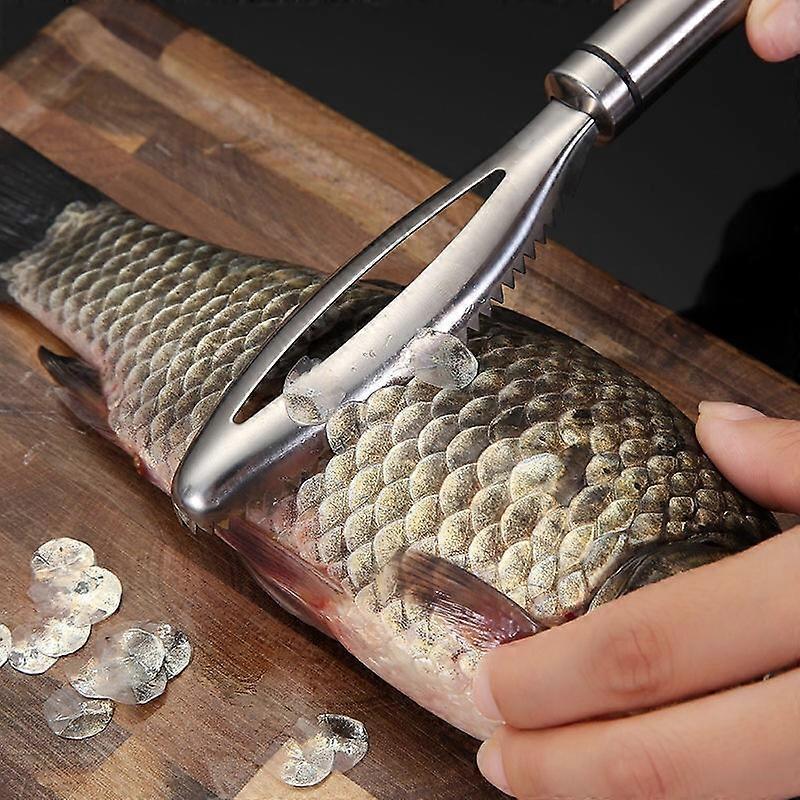 304 Stainless Steel Fish Scales Planer Scale Scraper Fish Brush Remove Fish Scales Scraper Fish ...