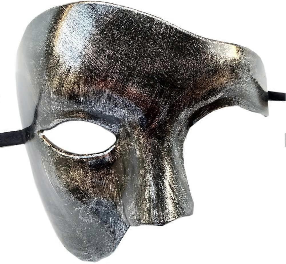 1 Masquerade Mask Retro Phantom of the Opera One Eye Half Face Costume ...