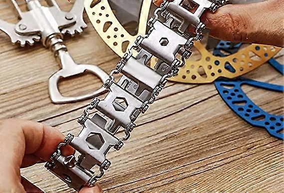 Tool Tread Bracelets for Men, HiYi 29 in 1 Stainless Steel Versatile ...