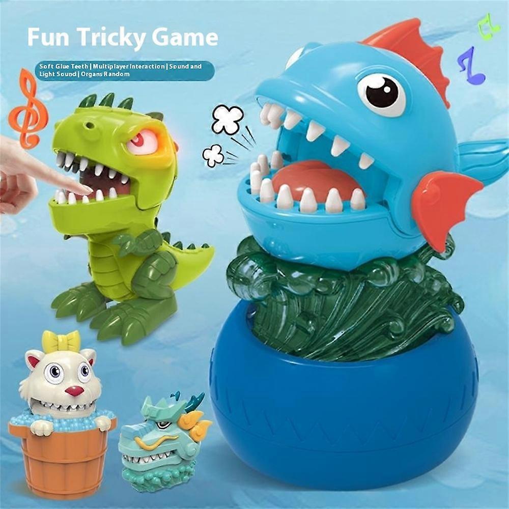 Type B Dinosaur Teeth Game for Kids Biting Finger Push Tooth Down Game ...