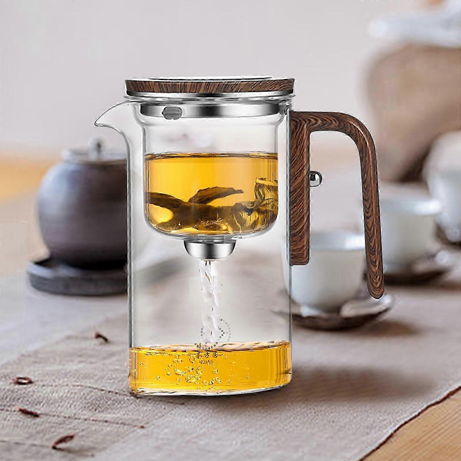 Rodless Teapot Lazy Tea Set Tea Water Separation Cup Glass Inner ...