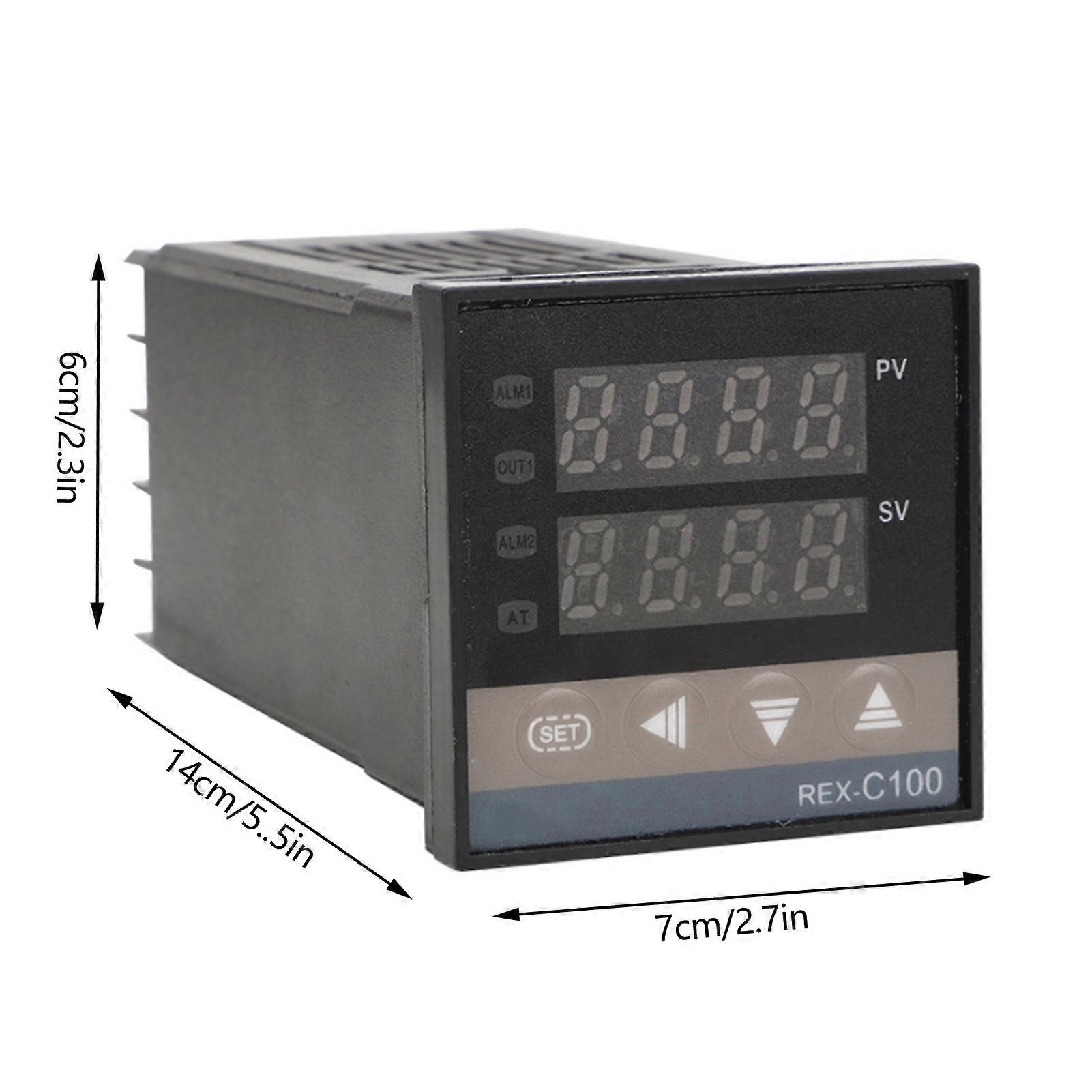 PID REX-C100 Temperature Controller 40A Solid State Relay K ...