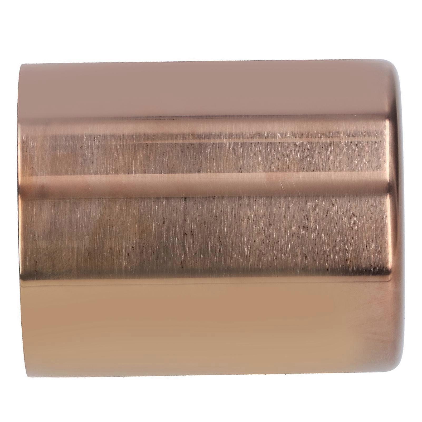 Round Pen Holder Stainless Steel Vase Cosmetic Brush Container Desktop ...