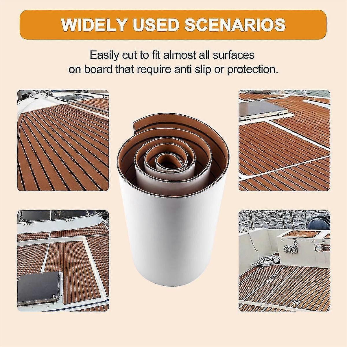 Self-Adhesive EVA Marine Decking Foam Sheet 6mm Synthetic Teak Boat ...