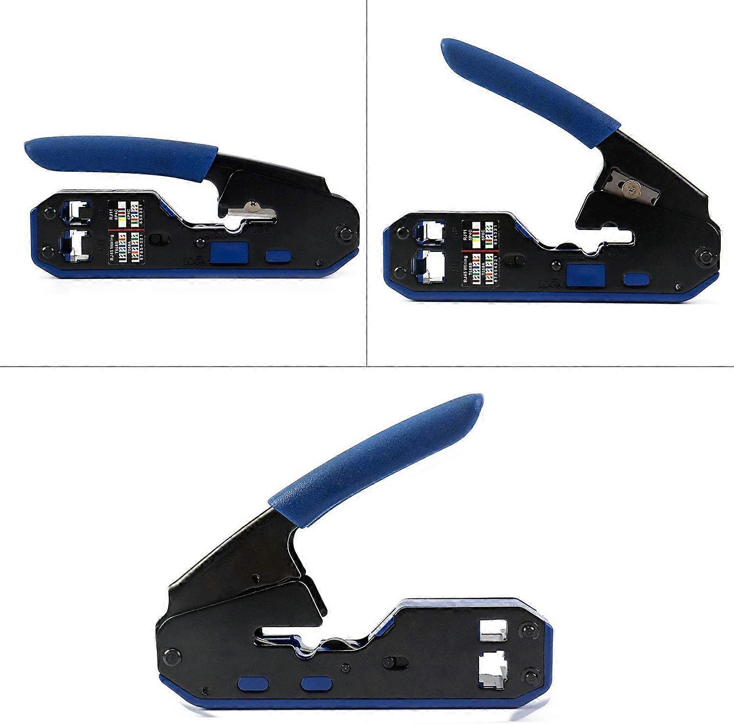 Crimping tool, straight-through crimping tool, RJ45/RJ11 in one ...