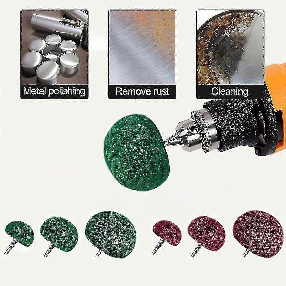 6pcs Dome Type Sanding Mop Polishing Pad, Nylon Fiber Polishing Wheel ...