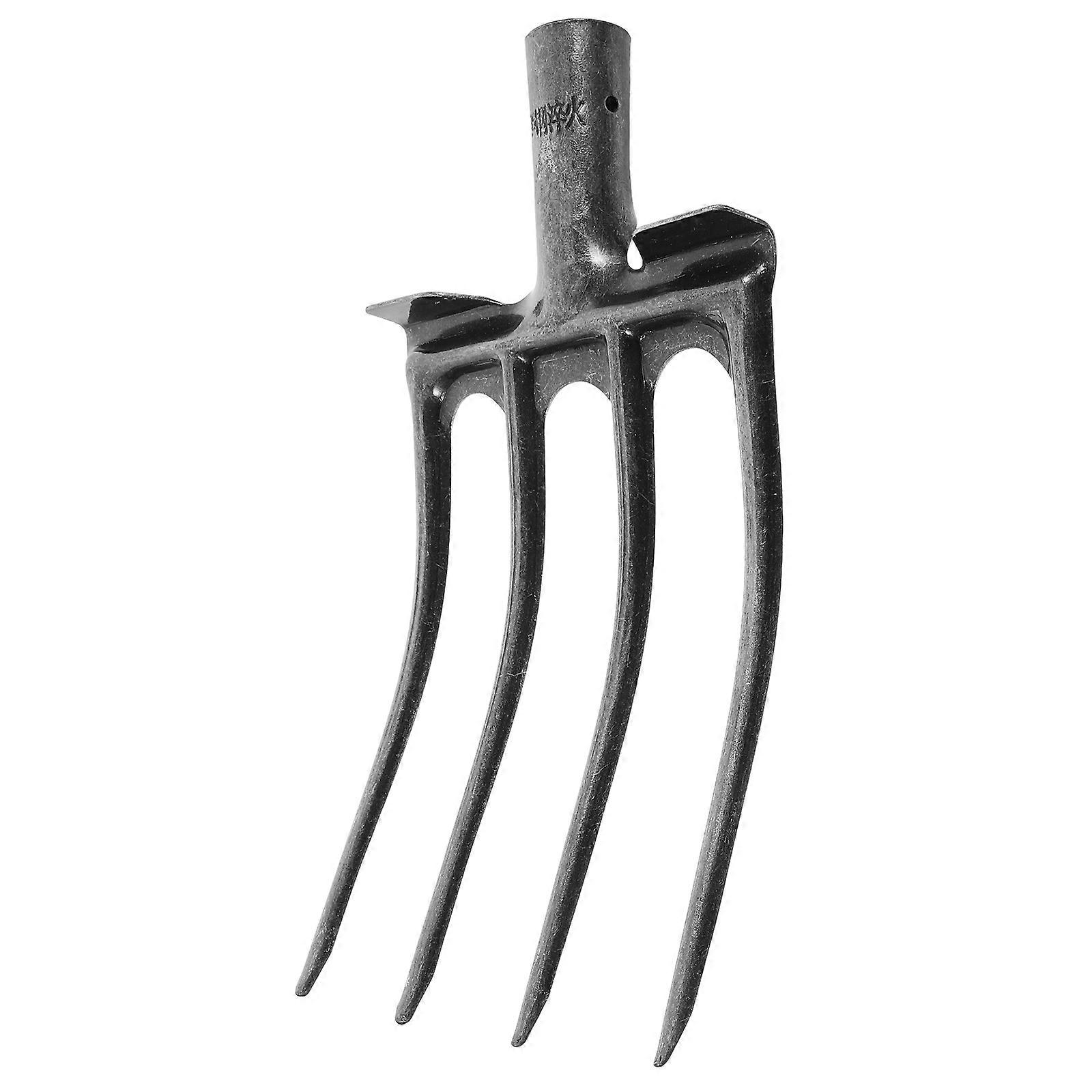 Steel Four Teeth Fork for Farming Silver Durable Construction with ...