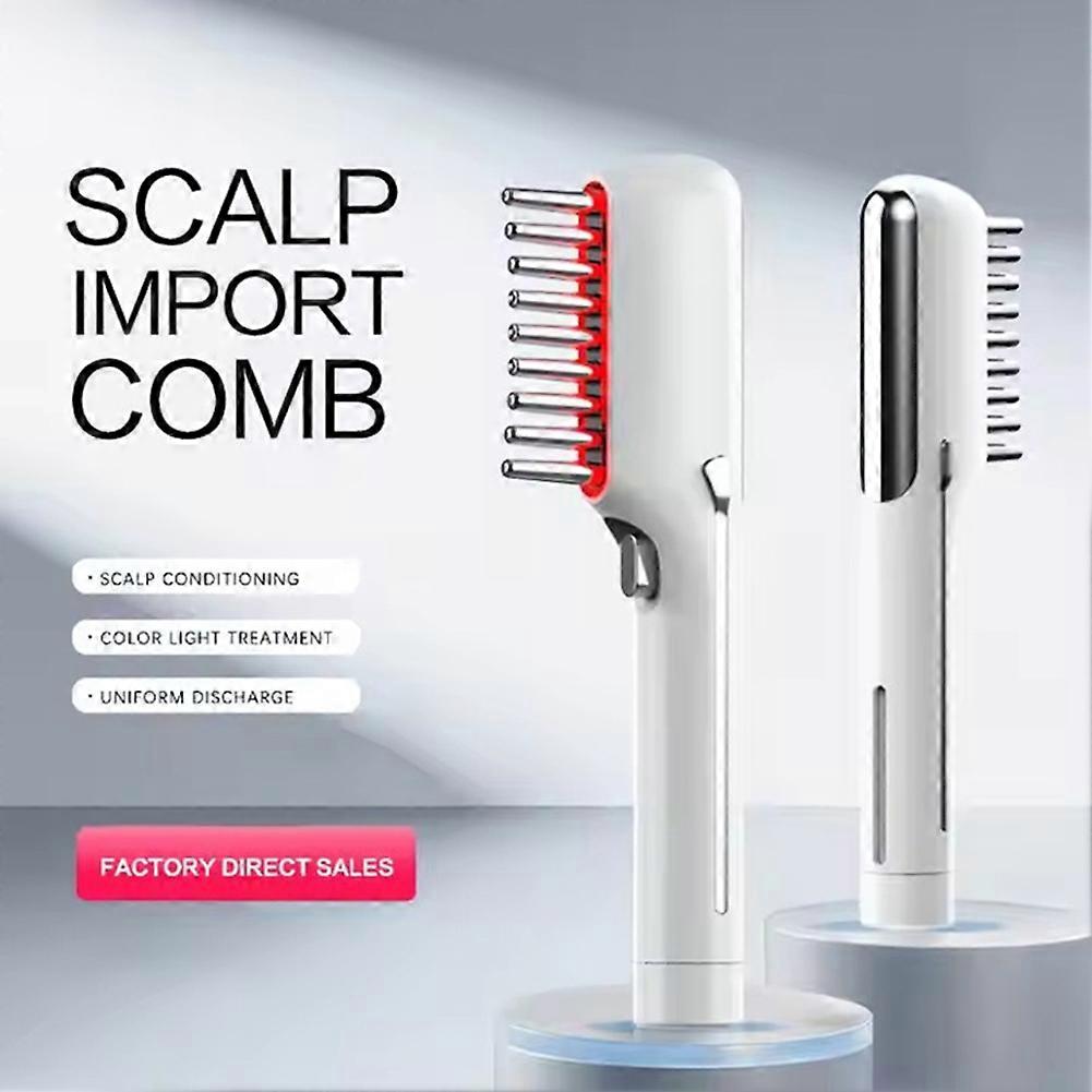 Electric Hair Growth Massage Comb Microcurrent Skin Applicator LED Red ...