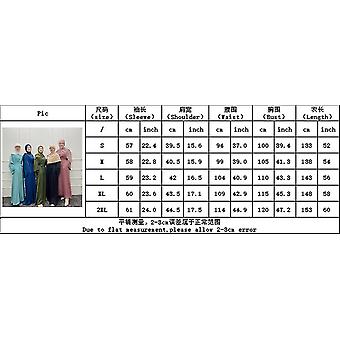 3 Pieces Matching Muslim Sets Eid Satin Abayas For Women Dubai Hijab ...