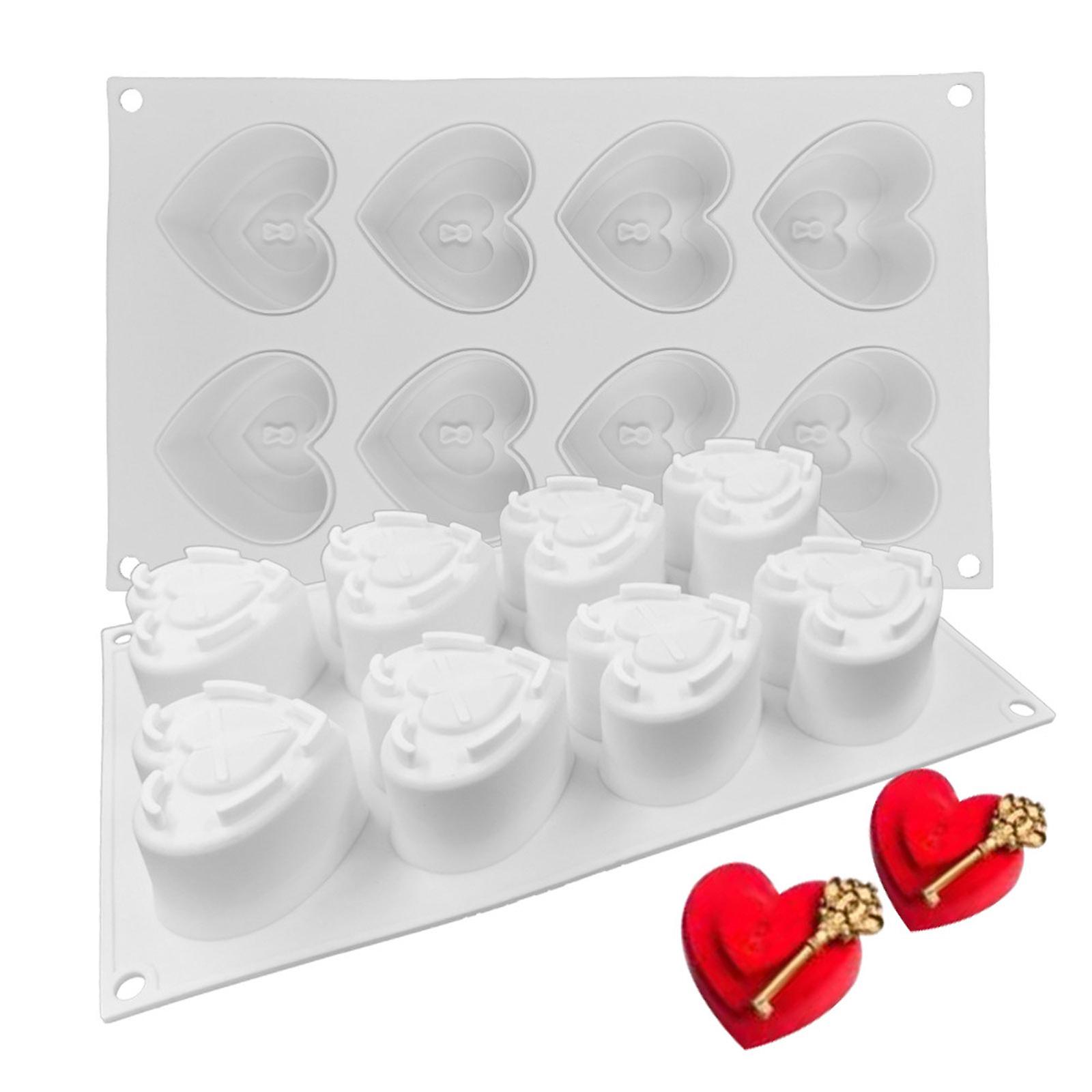 Silicone Chocolate Molds Heart/for Key Shape Non-Stick Kitchen Baking ...