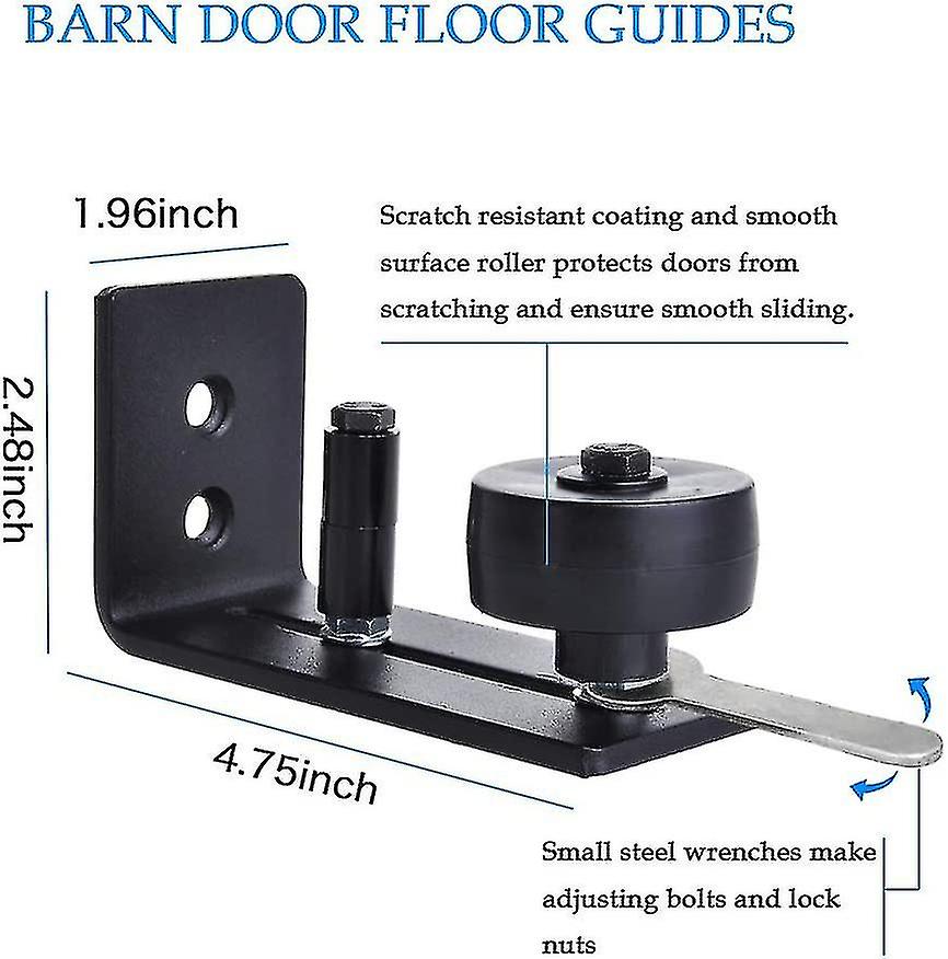 Sliding Door Floor Guide Adjustable Floor Roller Guide With Screws, 8 ...