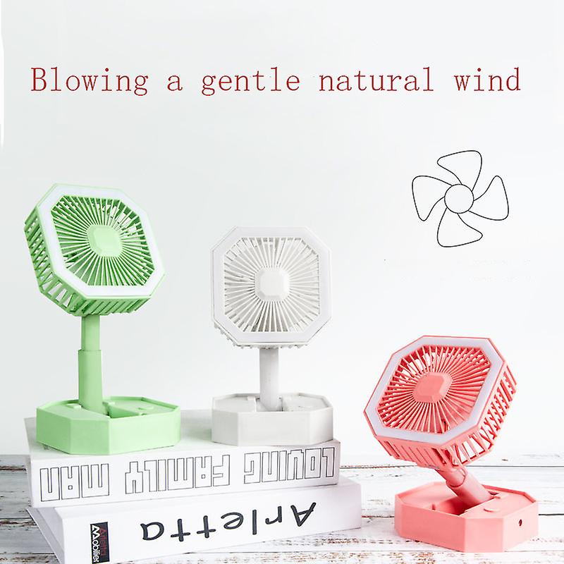 Mini Table Lamp Fan Folding Telescopic Portable Fill Light Touch ...