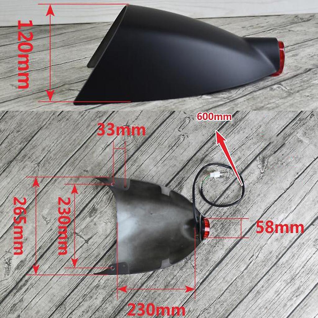 Motorcycle Rear Seat Cowl Cover For Led Light For Cafe Racer Black ...